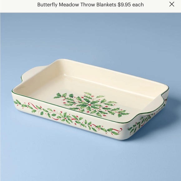 Lenox | Kitchen | Lenox Holiday Rectangular Baker Nib Perfect Condition ...